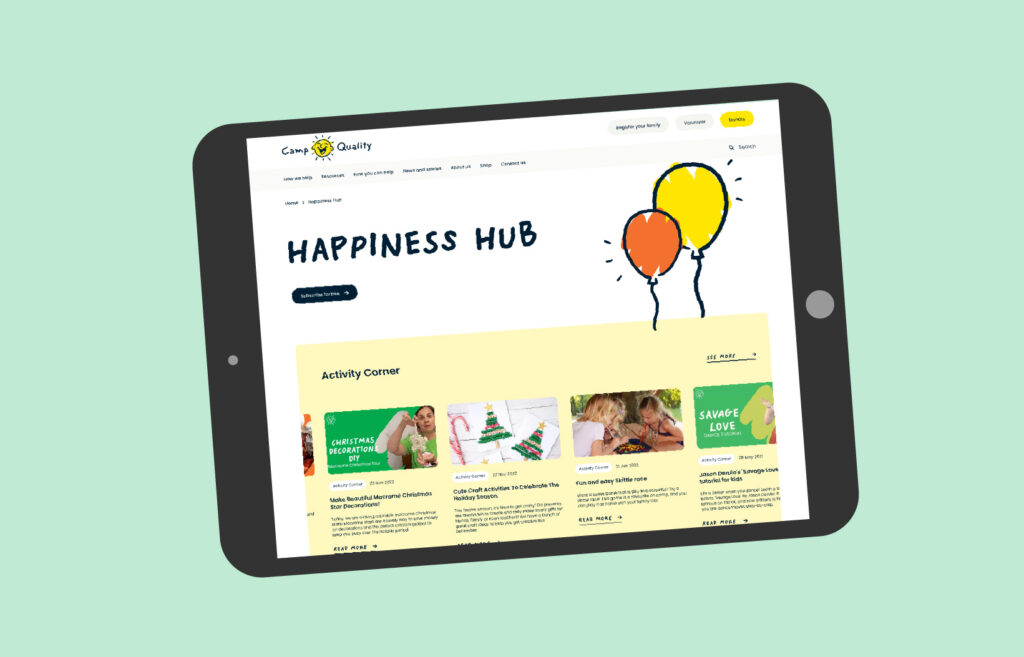 Engage with us | Kids' Guide to Cancer | Camp Quality